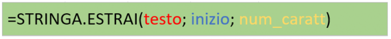 La funzione STRINGA.ESTRAI - Excel Espresso
